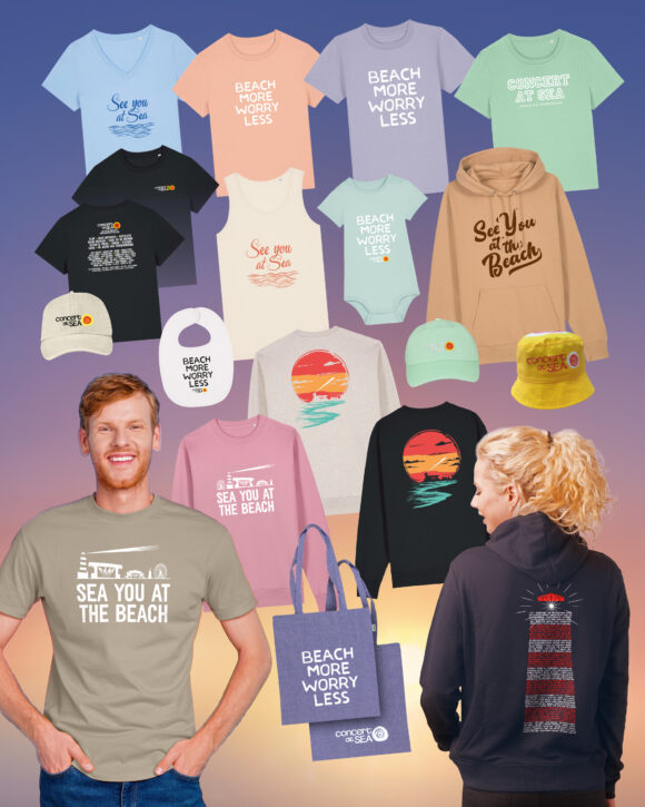 Nieuwe merchanise beschikbaar op het festival - Concert at SEA